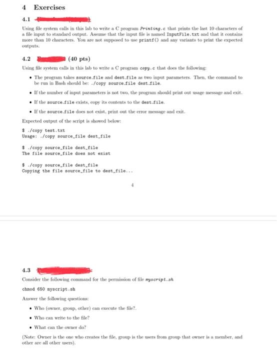 Solved filesystem in programming c - need help ASap i | Chegg.com
