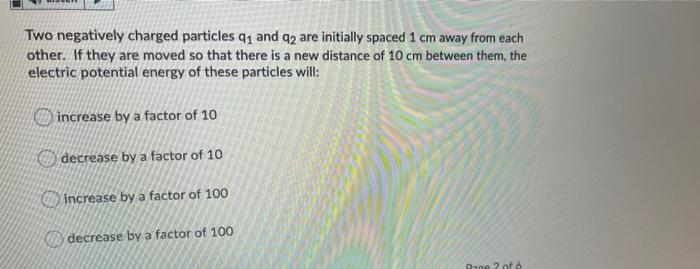 Solved Two negatively charged particles 41 and 42 are | Chegg.com