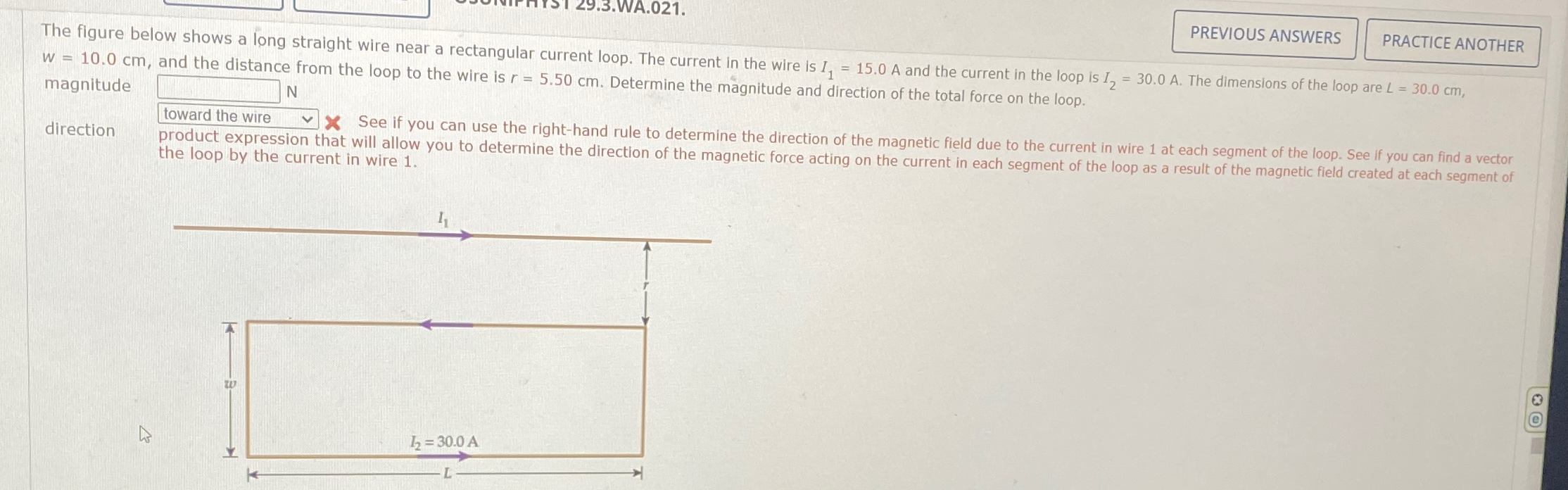 Solved The figure below shows a long straight wire near a | Chegg.com