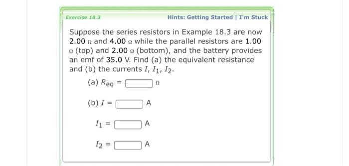 Solved Exercise 18.3 Hints: Getting Started | I'm Stuck | Chegg.com
