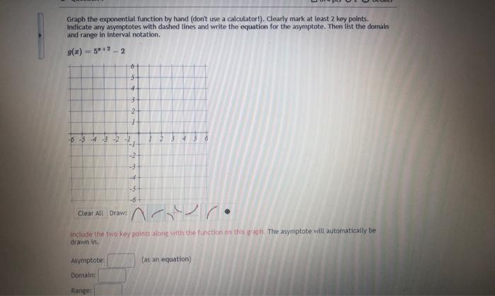 Solved Graph the exponential function by hand (dont use a | Chegg.com