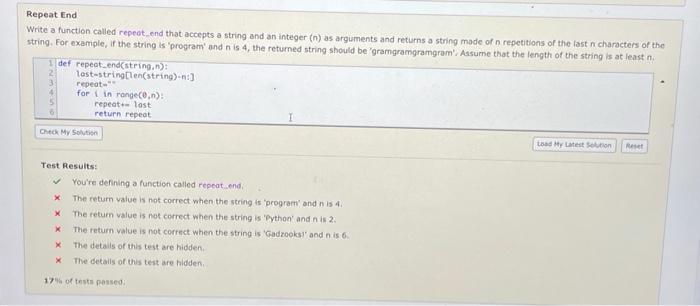 Solved Back to Front Write code that constructs a string | Chegg.com
