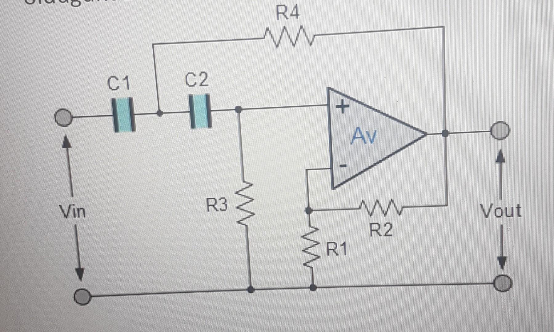 Solved QUICKLY PLS PLS 4. Design a filter with a gain of | Chegg.com