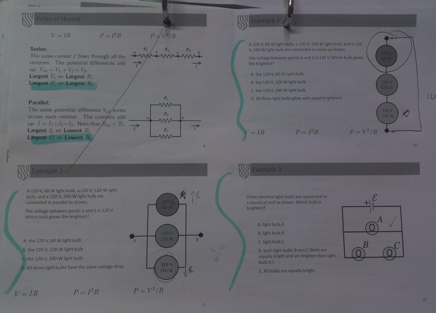 please explain example 1 to 3 | Chegg.com