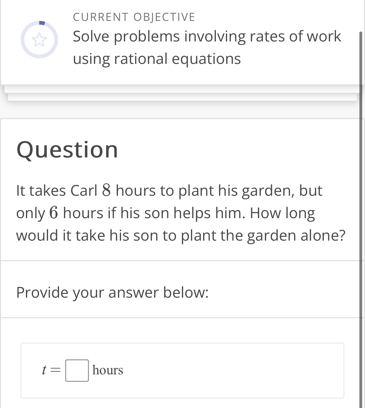 Solved CURRENT OBJECTIVESolve problems involving rates of | Chegg.com