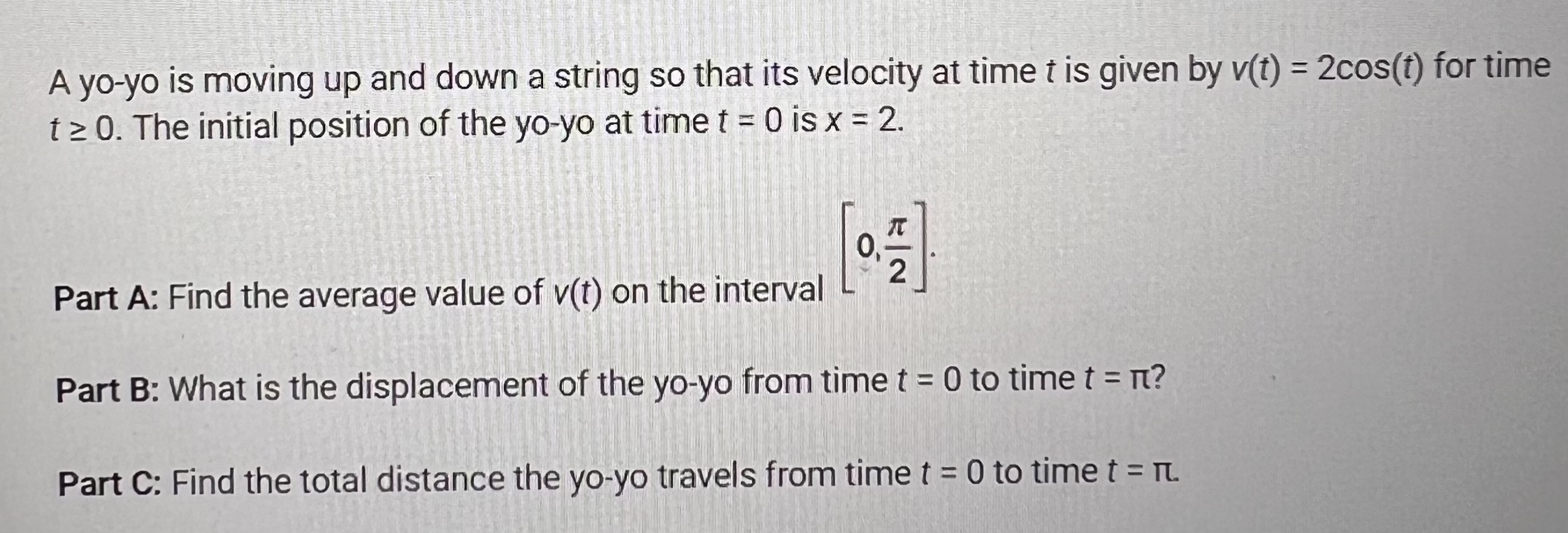 Solved A yo-yo is moving up and down a string so that its | Chegg.com