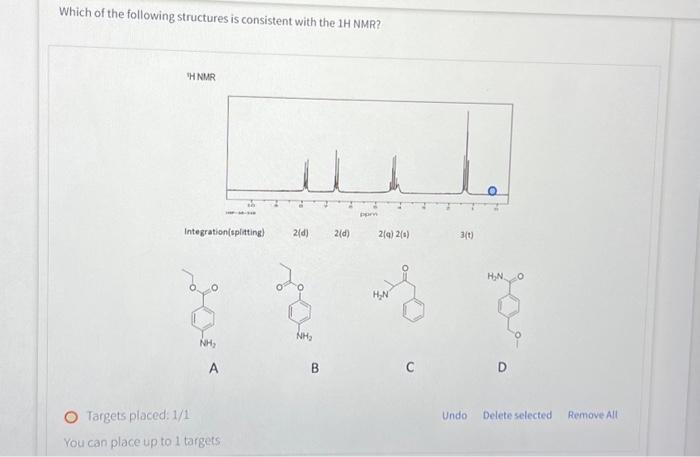 Solved Which of the following structures is consistent with | Chegg.com