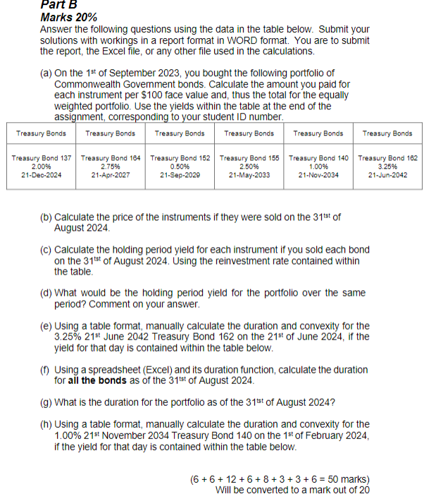 Solved Part BMarks 20%Answer the following questions using | Chegg.com