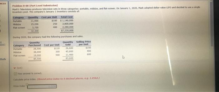 Solved RCES Problem 0-08 (Part Level Submission) Mark's | Chegg.com