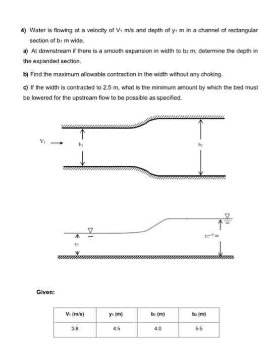 Solved 1) A clay-lined channel with roughness coefficient n | Chegg.com