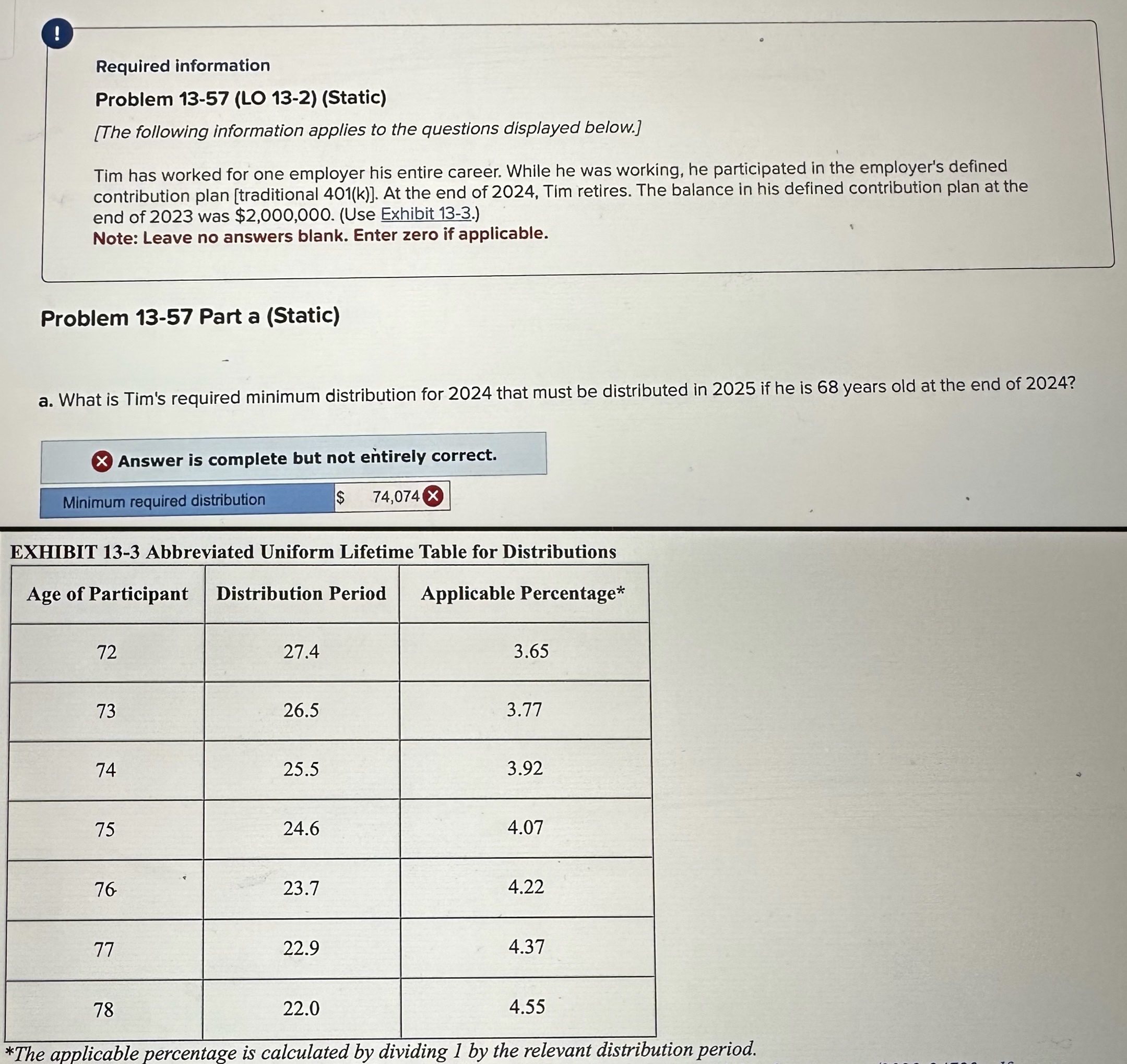 Solved !Required informationProblem 13-57 (LO | Chegg.com Solved !Required informationProblem 13-57 (LO | Chegg.com