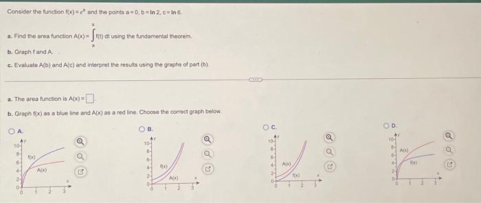 Solved Consider the function f(x)=ex and the points | Chegg.com