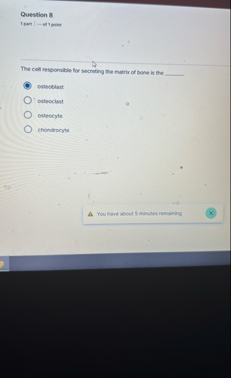 Solved Question 81 ﻿part | → ﻿of 1 ﻿pointThe cell | Chegg.com
