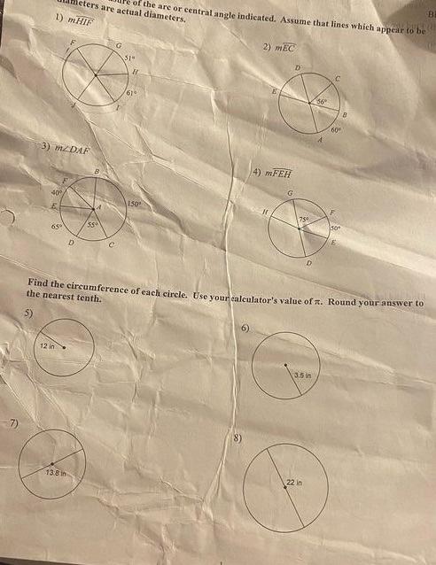 Solved Find the area of each shaded sector of a circle. | Chegg.com