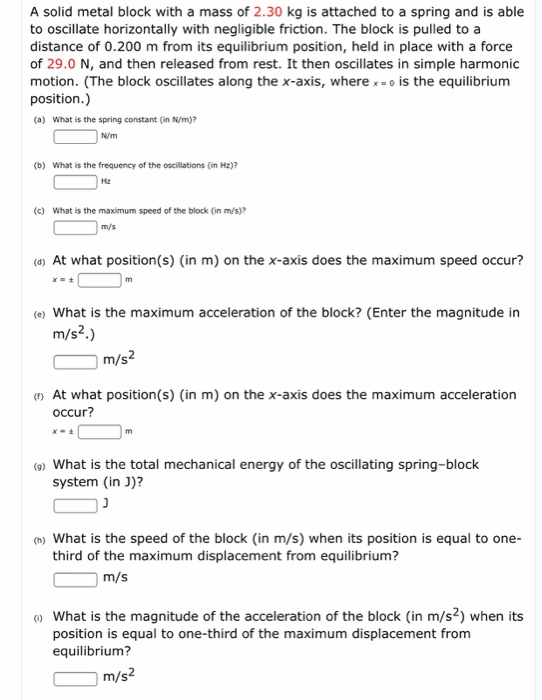 Solved A solid metal block with a mass of 2.30 kg is | Chegg.com
