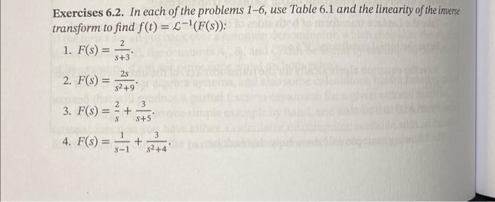 Solved Exercises 6.2. In each of the problems 1-6, use Table | Chegg.com