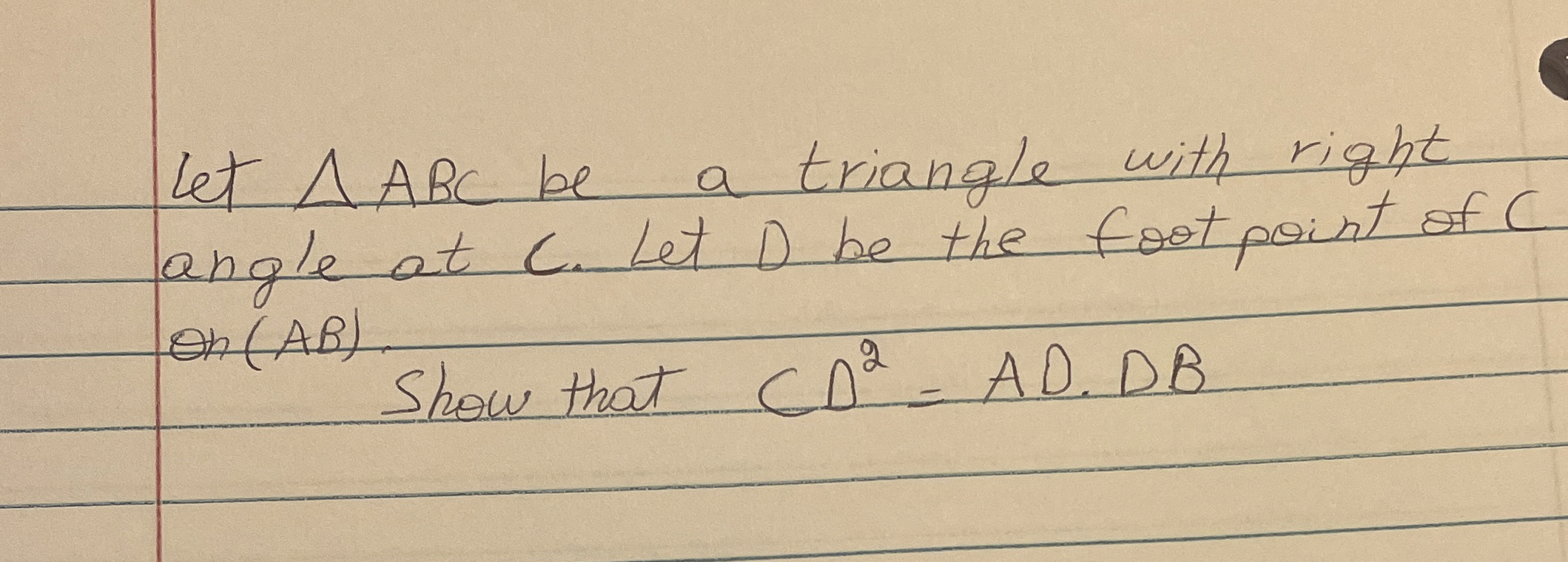 Solved Let ????ABC ﻿be a triangle with rightangle at C. ﻿Let | Chegg.com