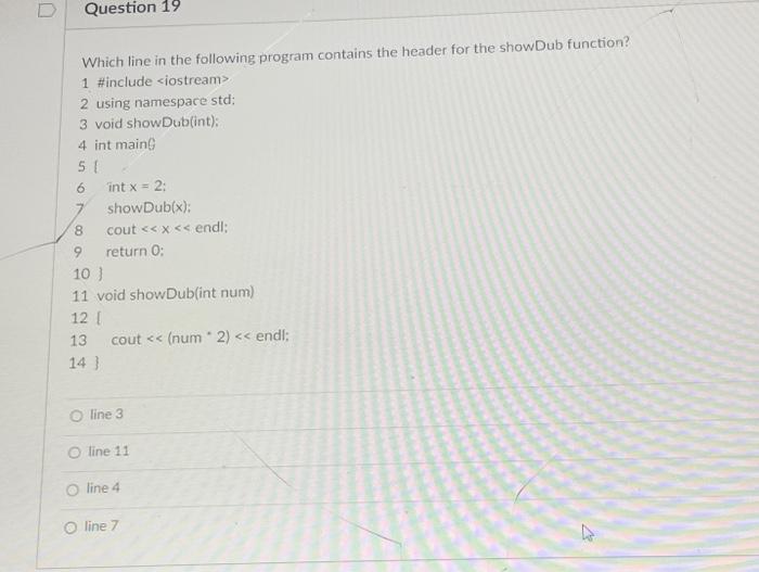 Solved What is the output of the following program? | Chegg.com