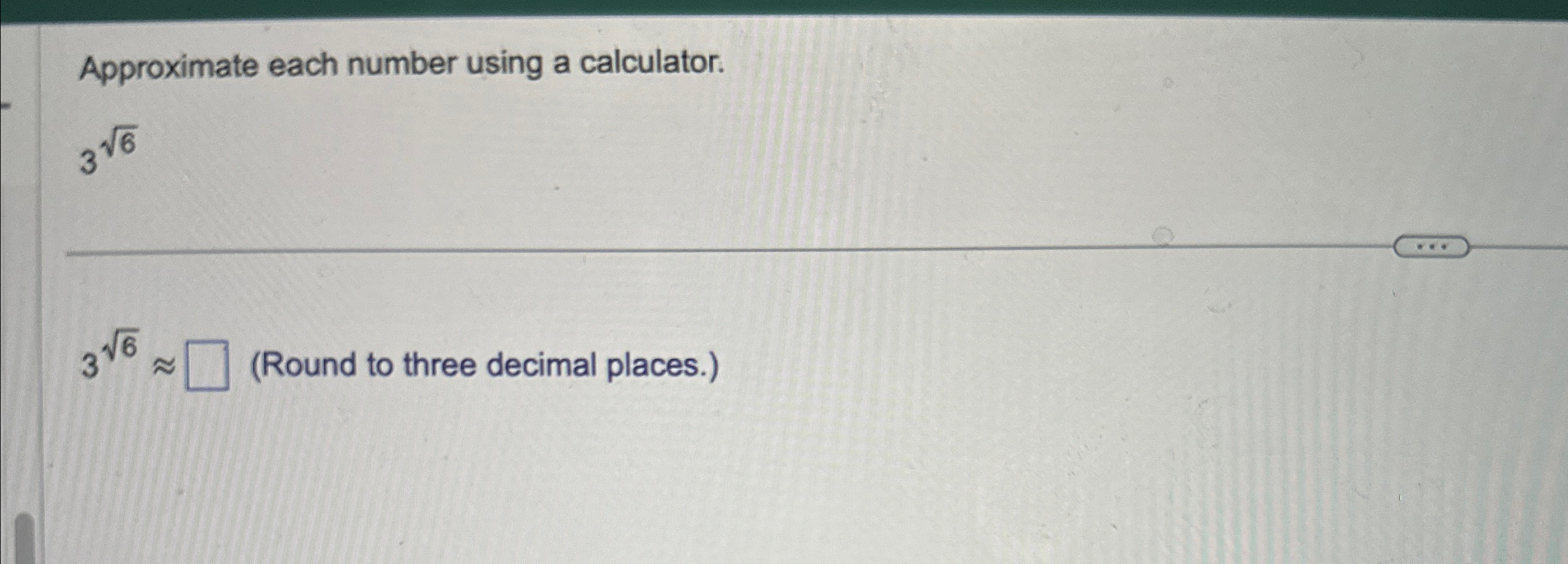 Solved Approximate each number using a | Chegg.com