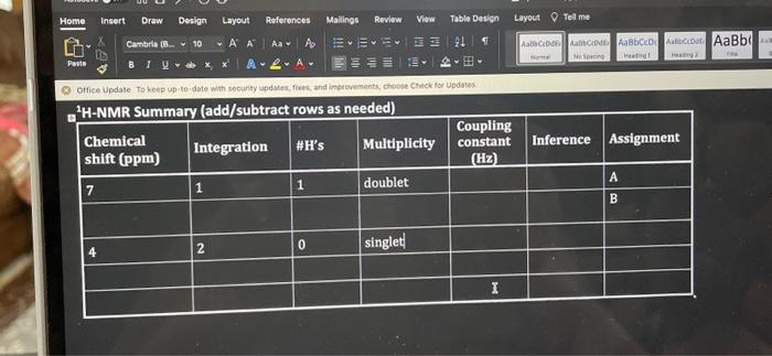 Home Insert Draw Design Layout Paste Cambria (B... v | Chegg.com
