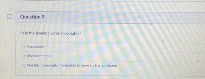 Solved Prepare a set of profile leveling notes for the data | Chegg.com