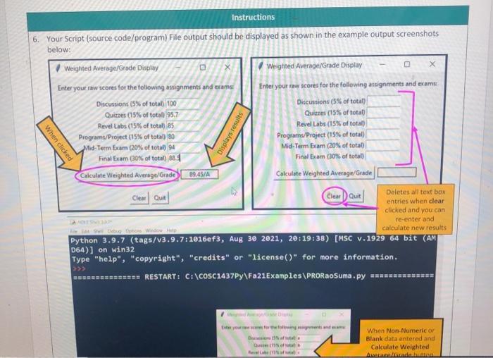 Solved 3. You will develop a GUI based Weighted | Chegg.com