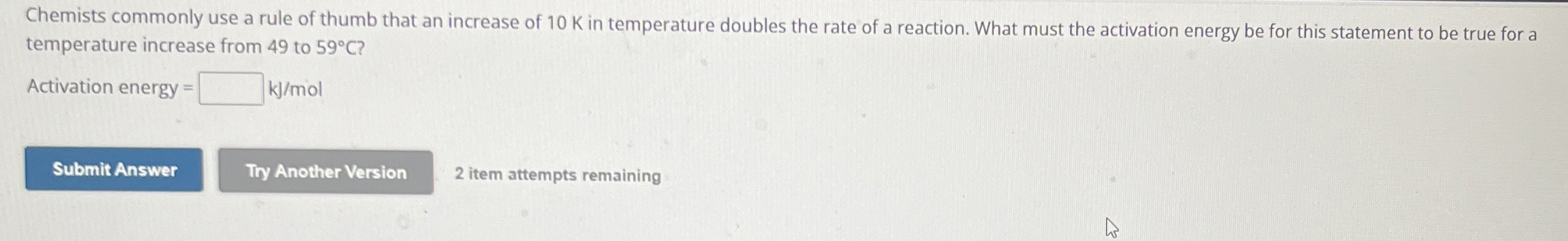 Solved Chemists commonly use a rule of thumb that an | Chegg.com
