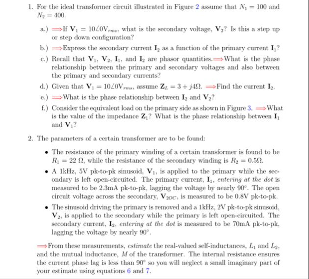 Solved Determine I1,I2,V1, ﻿and V2 ﻿in the network.1For the | Chegg.com