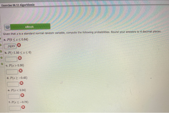 Solved Exercise 06.12 Algorithmic eBook Given that z is a | Chegg.com