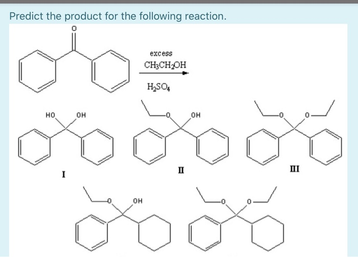 Solved Predict the product for the following reaction. | Chegg.com
