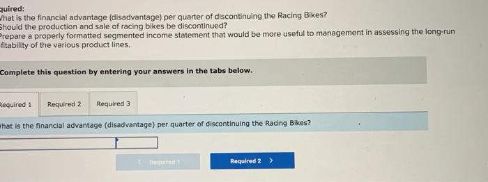 Solved Exercise 6-2 (Algo) Dropping or Retaining a Segment | Chegg.com