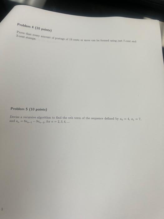Solved Problem 4 (10 points) Prove that enery aphount of | Chegg.com Solved Problem 4 (10 points) Prove that enery aphount of | Chegg.com