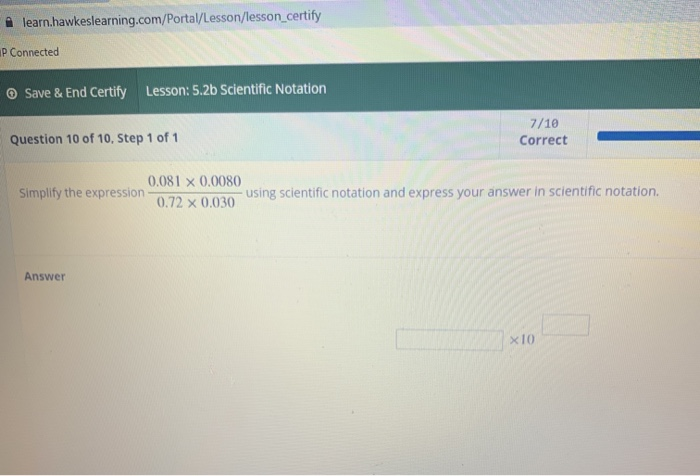 Solved learn.hawkeslearning.com/Portal/Lesson/lesson_certify | Chegg.com