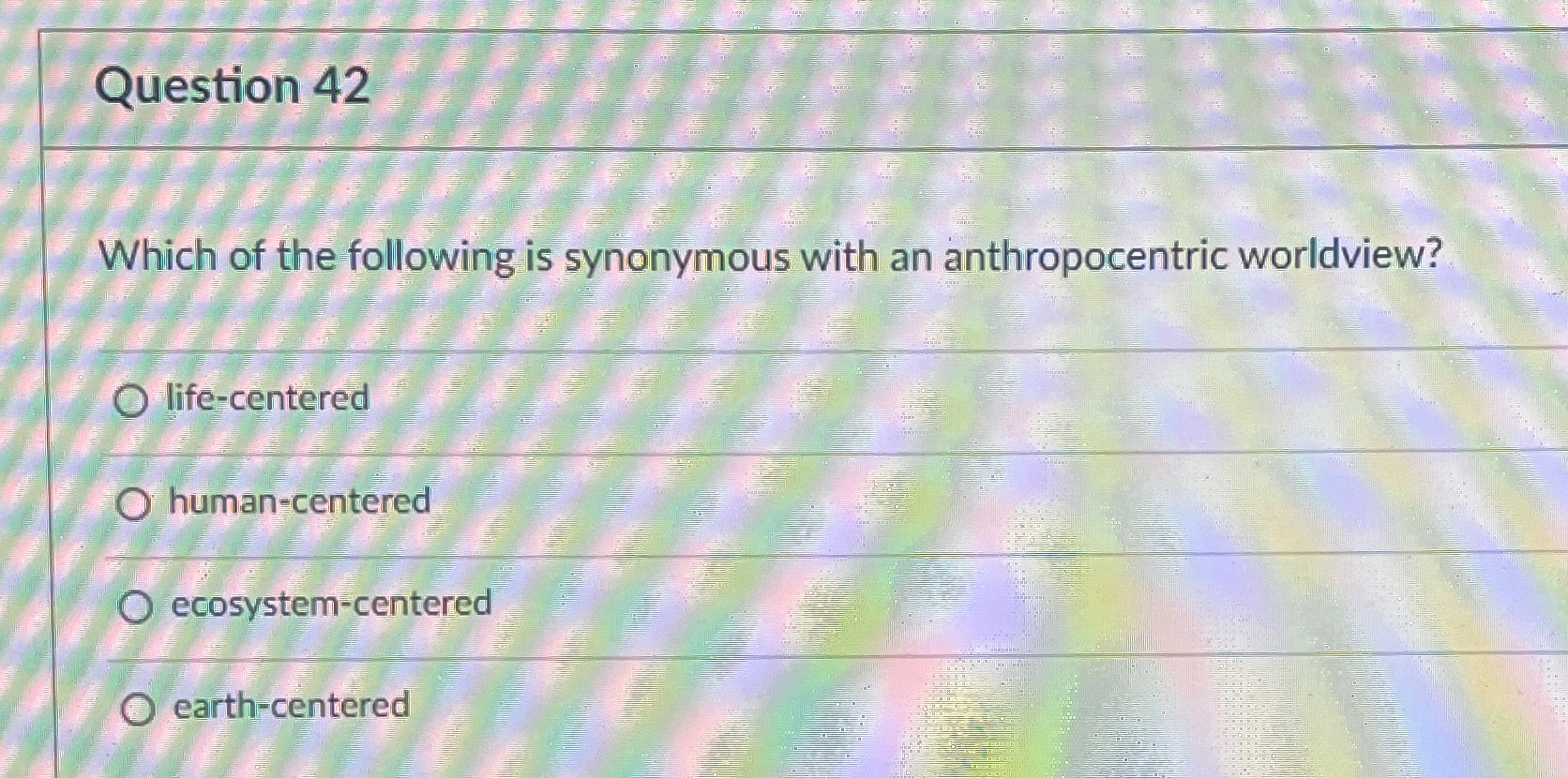 Solved Question 42Which of the following is synonymous with | Chegg.com