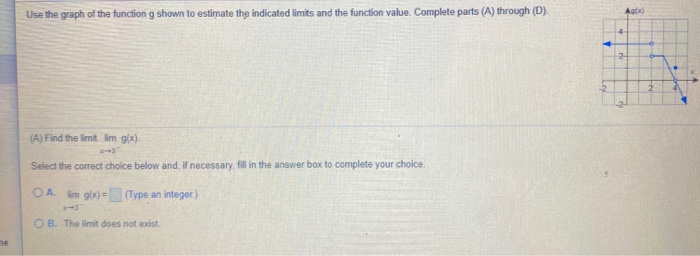 Solved Use the graph of the function g shown to estimate the | Chegg.com