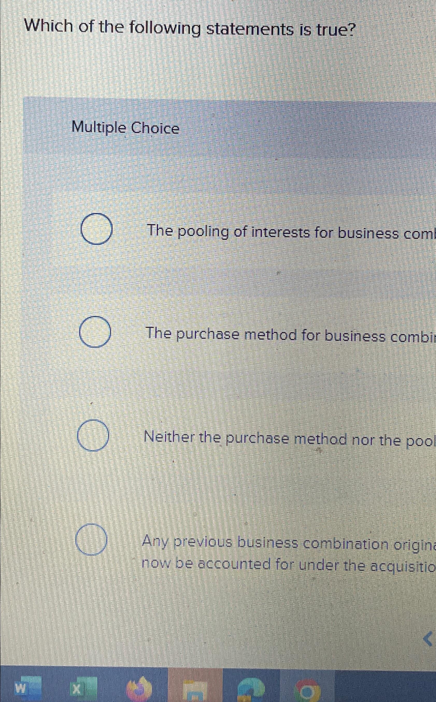 Solved Which of the following statements is true?Multiple | Chegg.com