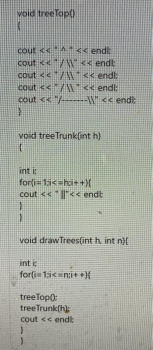 Solved Lab 23 Copy your code from Lab 19 (ASCII Art Tree | Chegg.com