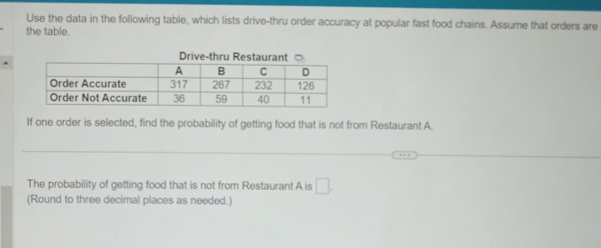 Solved Use the data in the following table, which lists | Chegg.com