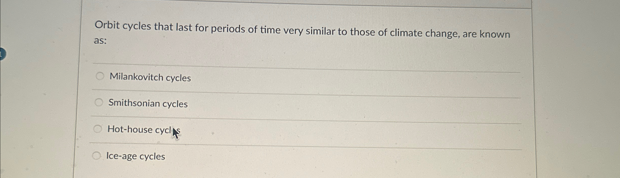 Solved Orbit cycles that last for periods of time very | Chegg.com