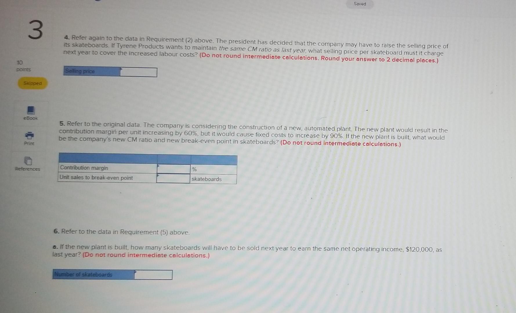 Solved 3 Problem 8-5 Various CVP Questions: Break-Even | Chegg.com