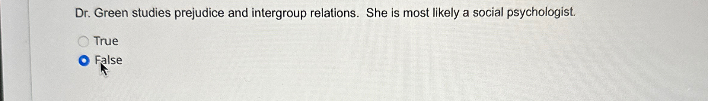Solved Dr. ﻿Green studies prejudice and intergroup | Chegg.com