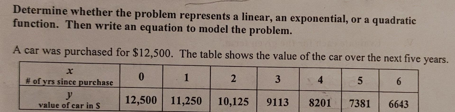 Solved Determine whether the problem represents a linear, an | Chegg.com