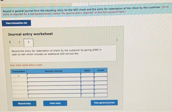 Solved Han's Supplies' bank statement contained a $350 NSF | Chegg.com