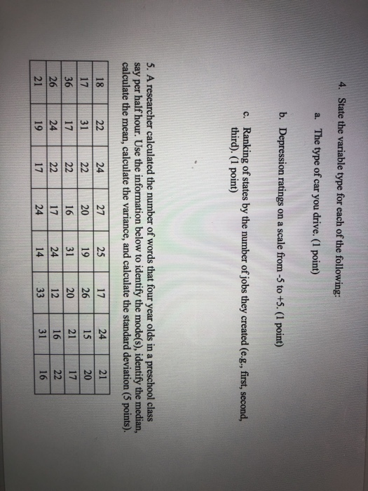 Solved 9 The following data set lists the amount time in | Chegg.com