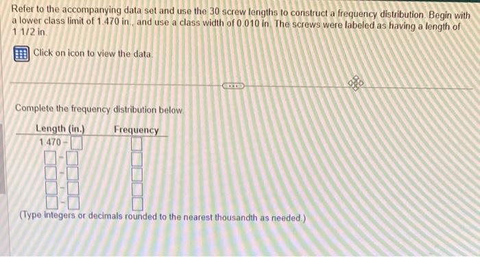 [Solved]: Refer to the accompanying data set and use the 30