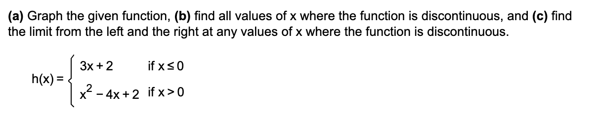 Solved (a) ﻿Graph the given function, (b) ﻿find all values | Chegg.com