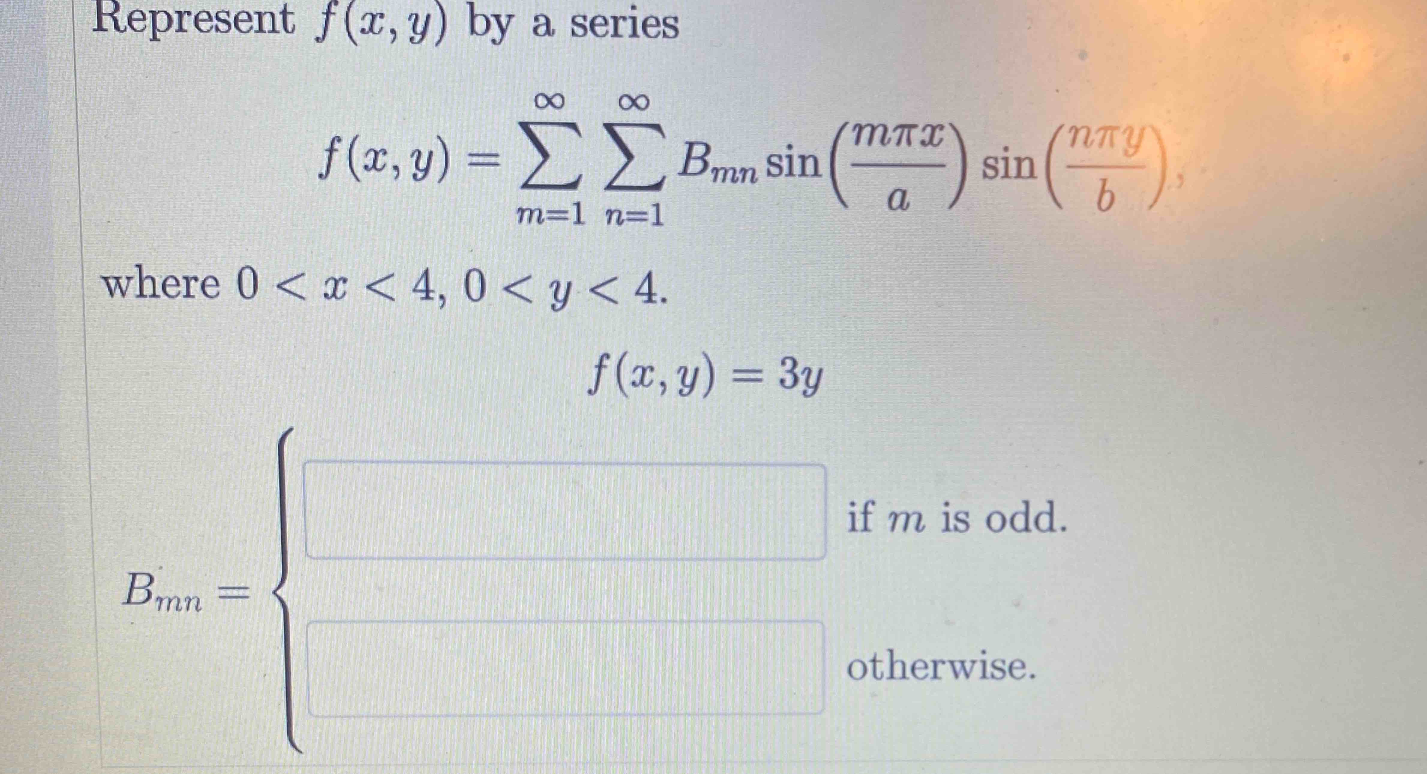 Solved Represent f(x,y) by ﻿a | Chegg.com