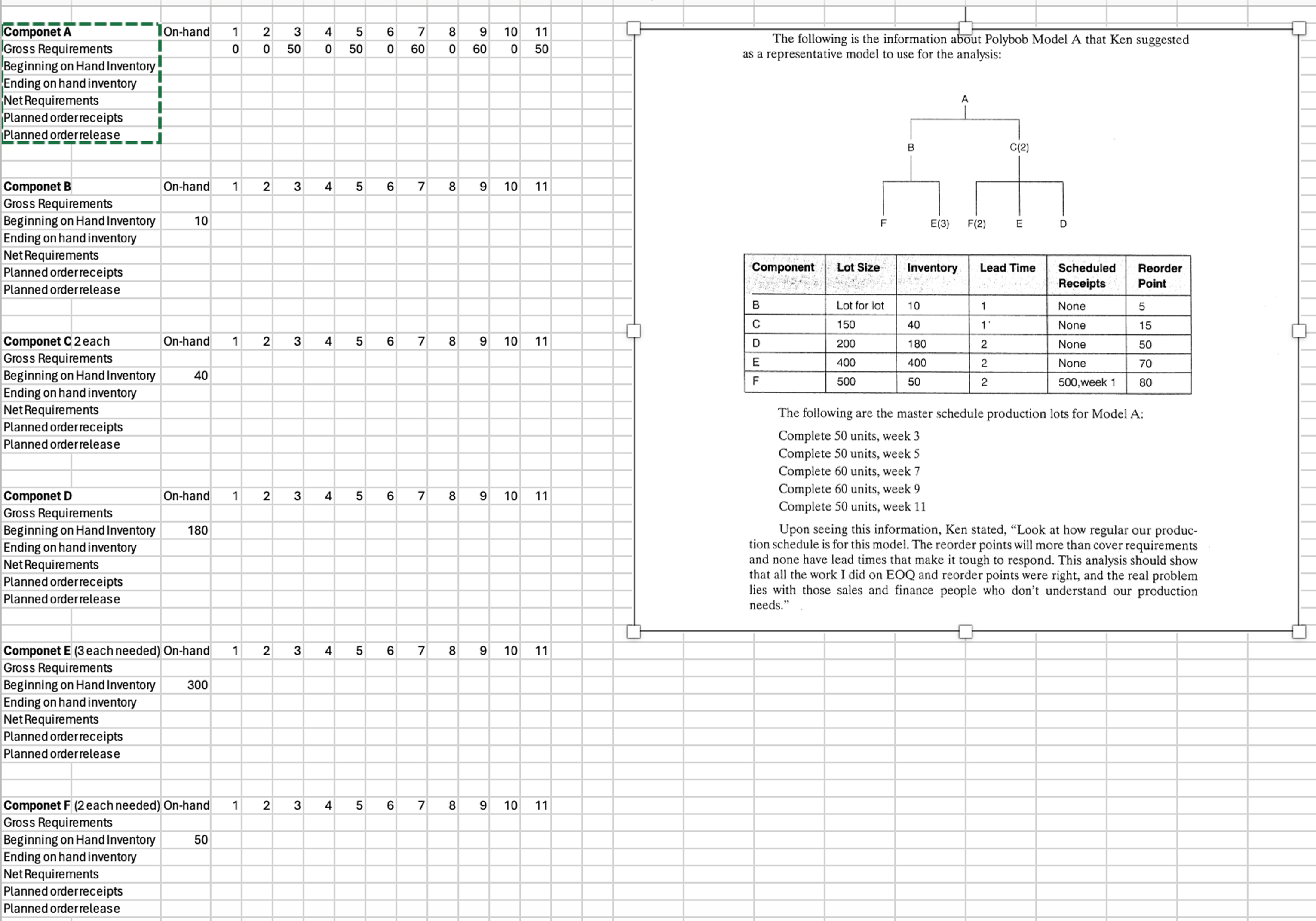 Solved We Need To Fill Out The Excel Sheet With The Question