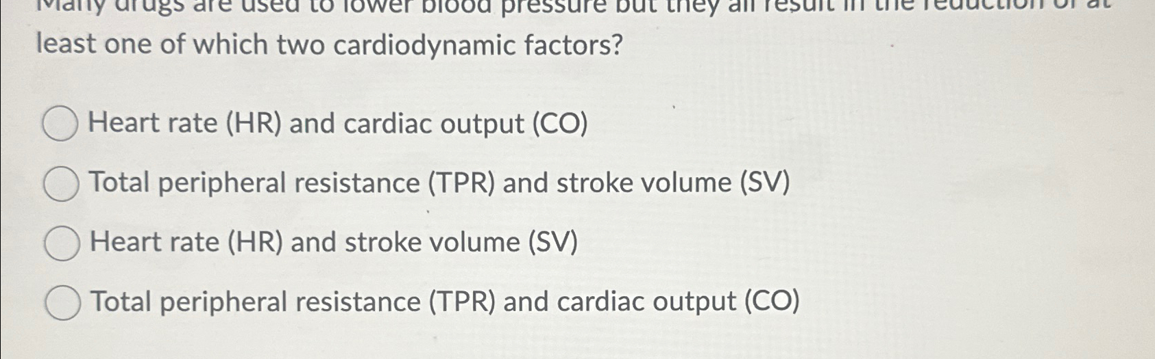 Solved least one of which two cardiodynamic factors?Heart | Chegg.com