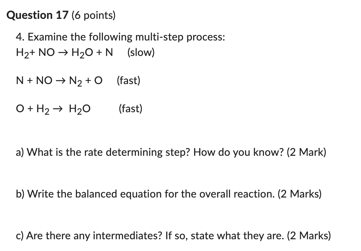 Solved Question 17 (6 ﻿points)Examine the following | Chegg.com
